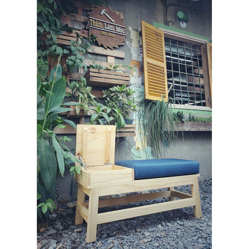 Ghế gỗ The Storage Bench | Shopee Việt Nam