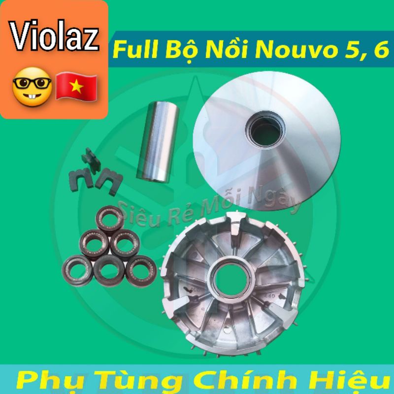 Mua full bộ côn Nouvo 4 5 6, Luvias (đủ chén bi, cánh quạt, Bi côn, Ắc, kẹp trượt, novo LX, SX ...