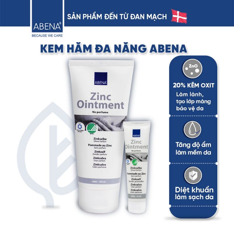Kem hăm đa năng Abena Zinc Ointment 100ml | Shopee Việt Nam