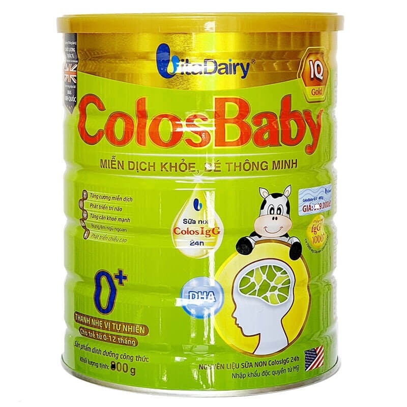 Sữa Colos Baby IQ Gold 0+ lon 800g - Miễn dịch khoẻ, bé thông minh tại ...