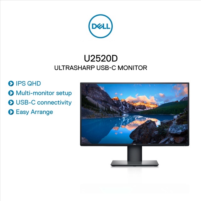Màn Hình Dell UltraSharp U2520D 25" QHD LED IPS 60Hz 5ms USB-C | Shopee ...