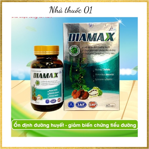 DIAMAX – Giảm biến chứng tiểu đường, đường huyết và cholesterol - Hộp ...