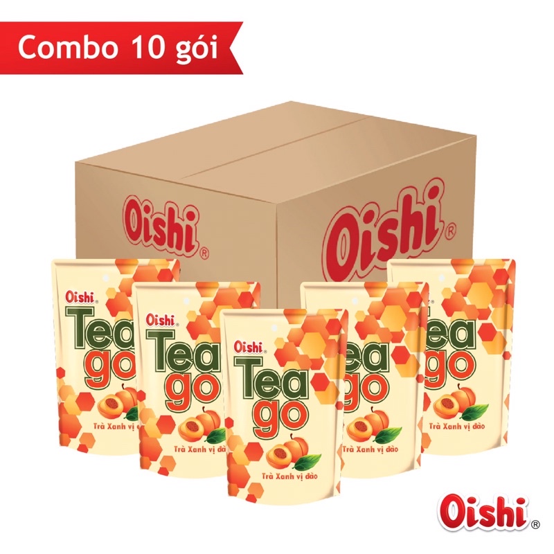 Thùng 10 Bịch Teago Trà Đào Oishi 200ml | Shopee Việt Nam