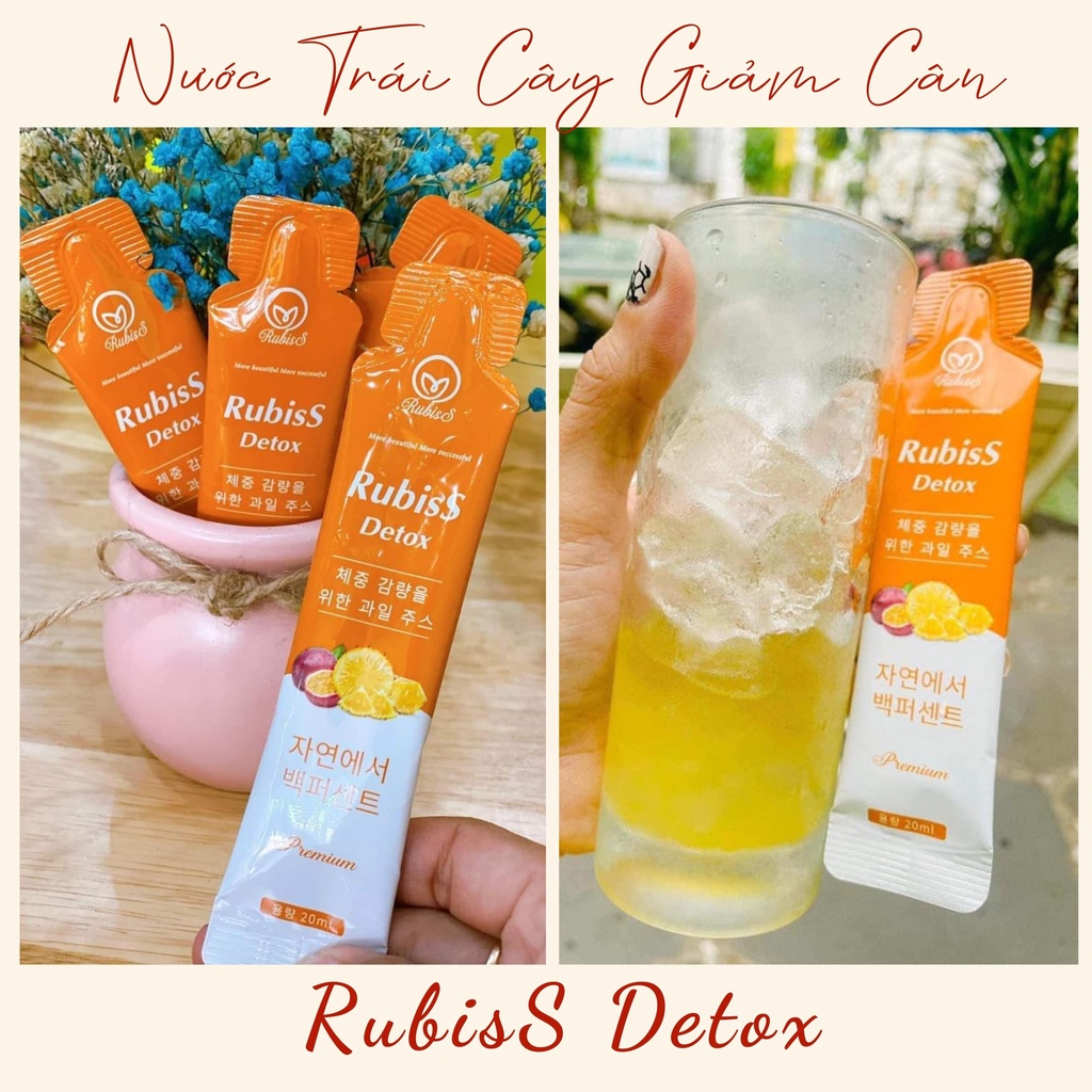 Detox giảm cân Minhchaustore Rubiss Detox nước ép trái cây giảm cân Đốt ...