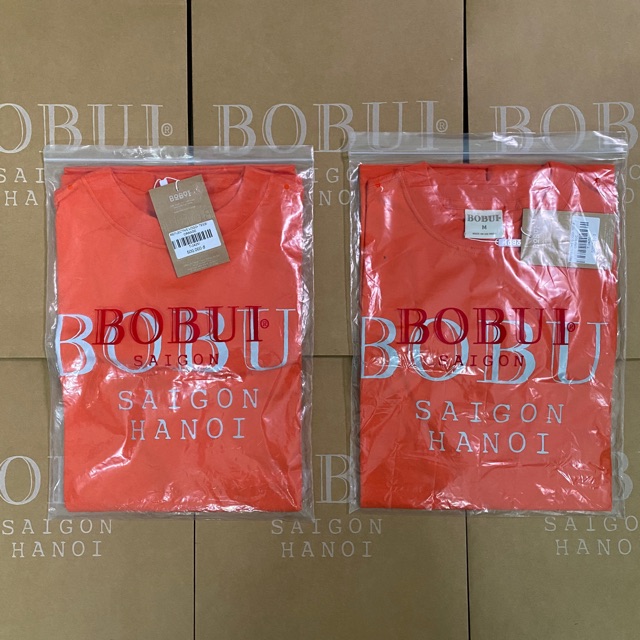 Áo BOBUI LOGO FLASH TEE / ORANGE | Shopee Việt Nam
