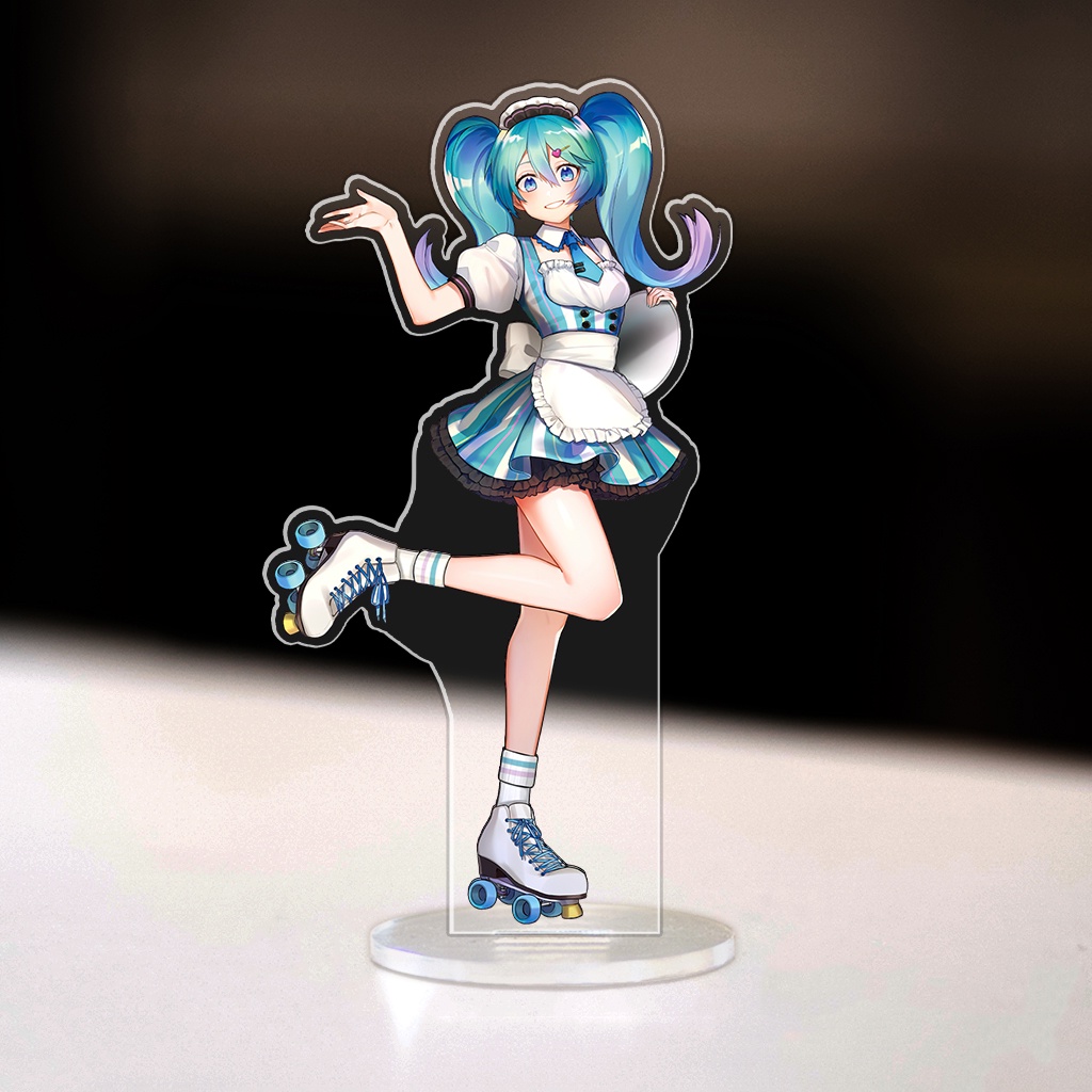 Mua Mô hình đứng standee Miku Hatsune cao 15cm trang trí góc học tập ...