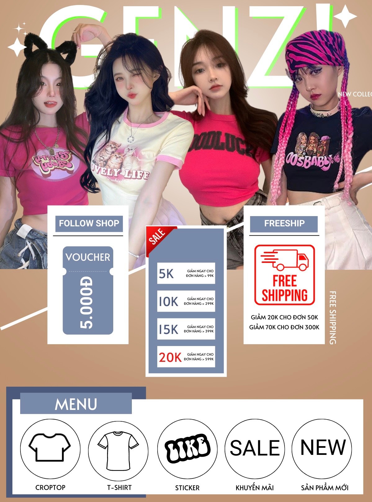 Genz! Shop, Cửa hàng trực tuyến | Shopee Việt Nam