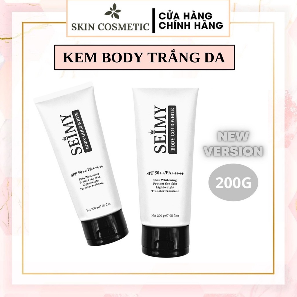 Kem Body Dưỡng trắng chống nắng Seimy - Body Gold White - MixASale