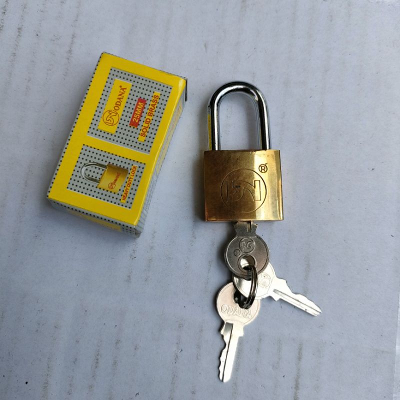 Mua Ổ khóa vali mini nhỏ gọn du lịch thau bóng Odana 25mm 2p5 khoá hộc ...