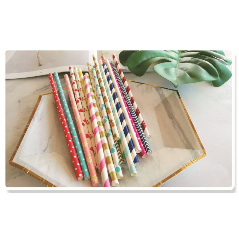 Mua Túi 25 Ống Hút Giấy 6x197mm Nhiều Màu Sản Xuất Tại Việt Nam,Thân ...