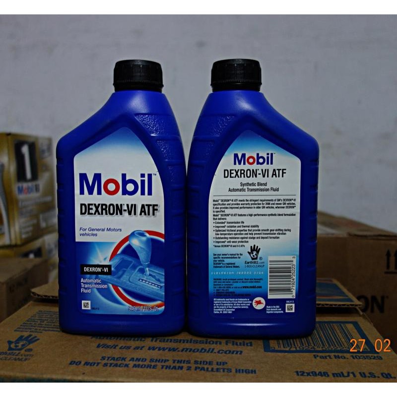 Dầu hộp số tự động cao cấp Mobil Dexron VI ATF 946ml USA ATF/D 6 ...