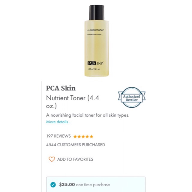 Acid toner PCA Skin Nutrient Toner (130ml) | Shopee Việt Nam