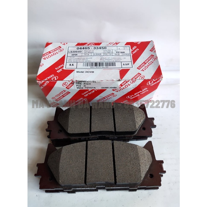 [CHÍNH HÃNG][XỊN] MÁ PHANH TRƯỚC/ BỐ THẮNG TRƯỚC TOYOTA CAMRY (2006 ...