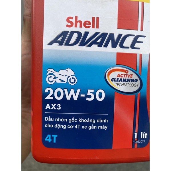 Mua Dầu Nhớt Shell ADVANCE 4T 20W-50 1Lít cho xe gắn máy giá rẻ nhất ...