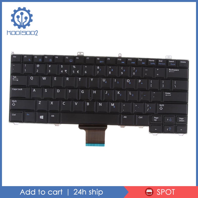 US Laptop Keyboard Keypad OEM#V141025BS1 fit for Dell Latitude12 7000 ...