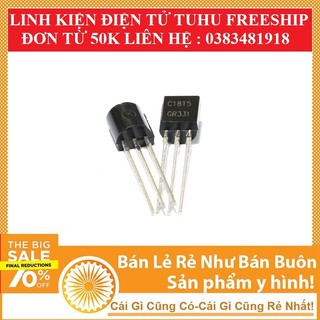 Transistor NPN C1815 0.15A-50V Chân cắm TO-92 Linh kiện điện tử tuhu ...