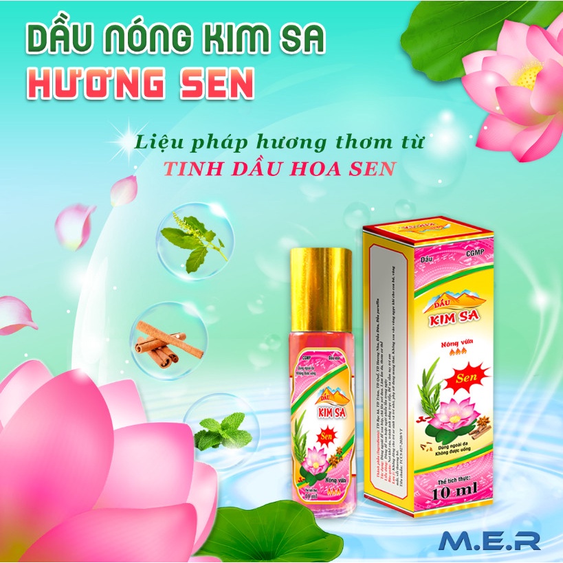 Mua Dầu nóng thảo dược Kim Sa hương hoa sen - chai 10ml giá rẻ nhất ...