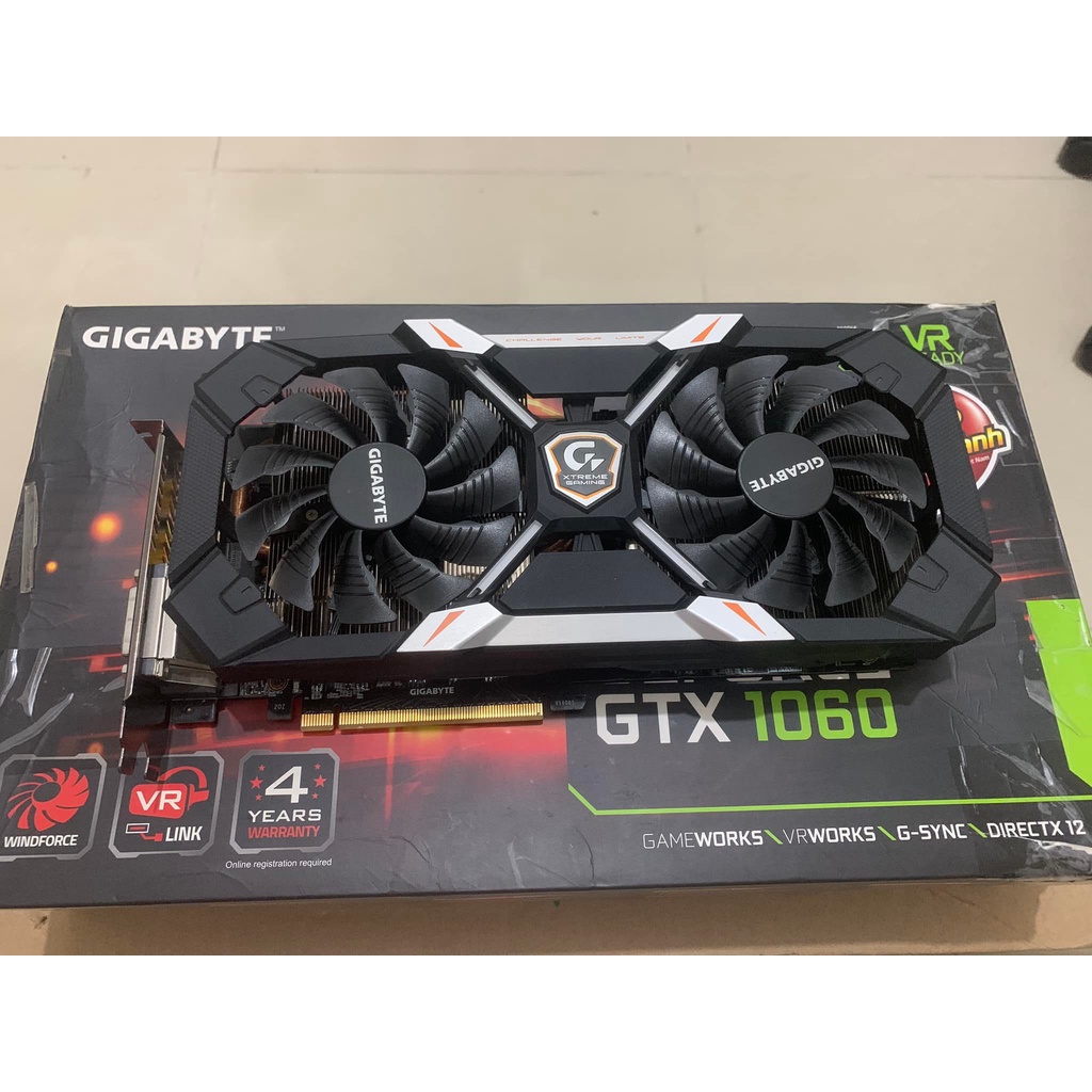 Card màn hình GIGABYTE GTX 1060 XTREME GAMING 6GB | Shopee Việt Nam