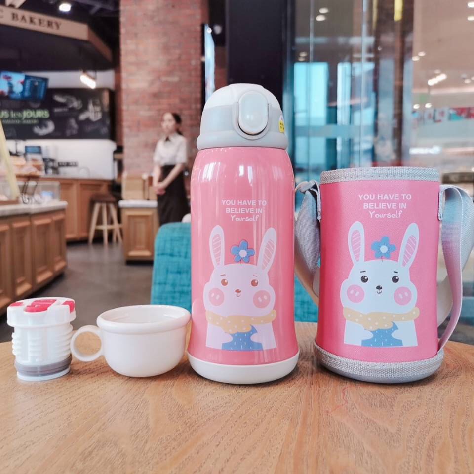 Mua Bình Đựng Nước Giữ Nhiệt 24H 600ML Kèm Ly - Thép Không Gỉ Cao Cấp ERASHOP 078772 - Vỏ Ngoài ...