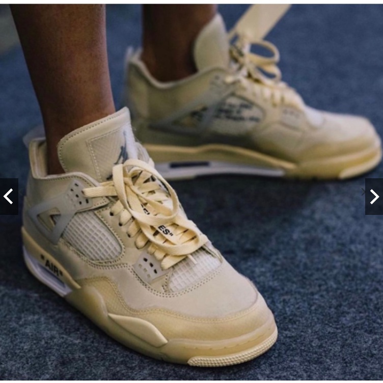 Giày Jordan 4 Nam Nữ, Giày JD4 Màu Vàng Kem Off White Hàng Đẹp Full Box ...