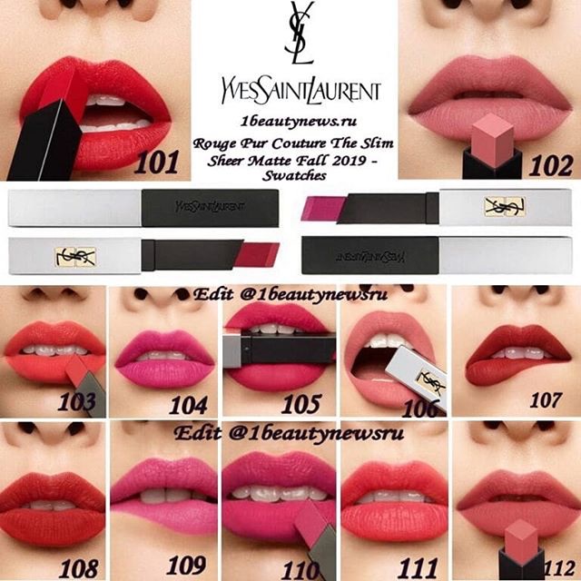 YSL Slim Sheer Matte Lipstick Swatches And Review | atelier-yuwa.ciao.jp