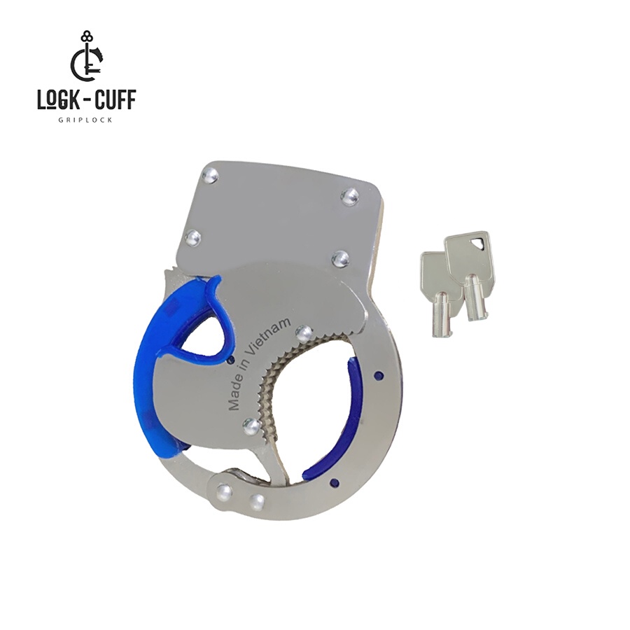 Mua Khóa xe máy chống trộm Lock-Cuff bản Crôm mạ Cacbon cao cấp có Viền ...
