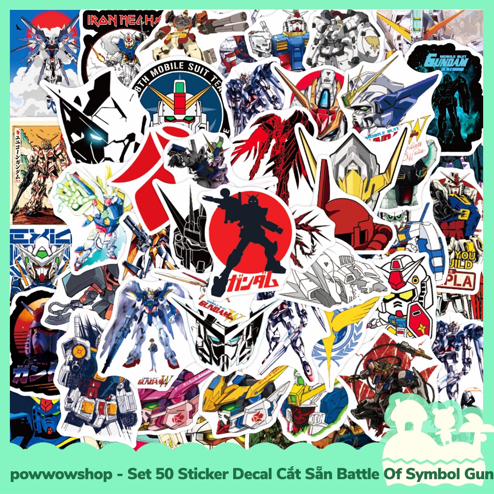 Mua Set 50 Sticker Mini Decal Dán Trang Trí Vật Dụng Mẫu Anime Manga ...