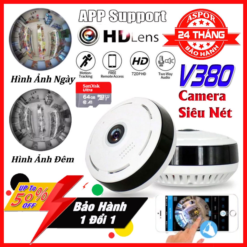 Mua Camera IP Wifi V380 Pro Xoay 360° Full HD Góc Quay Siêu Rộng ...