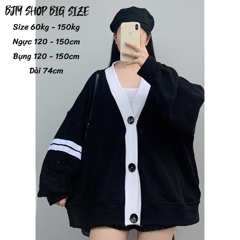 ÁO KHOÁC CARDIGAN NỮ BIG SIZE 60KG ĐẾN 150KG - BJTY SHOP BIG SIZE ...