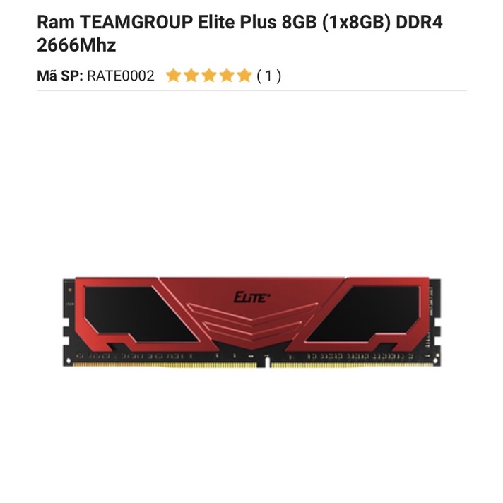 Kit Ram DDR4 Team 8G/2400 Elite | Shopee Việt Nam