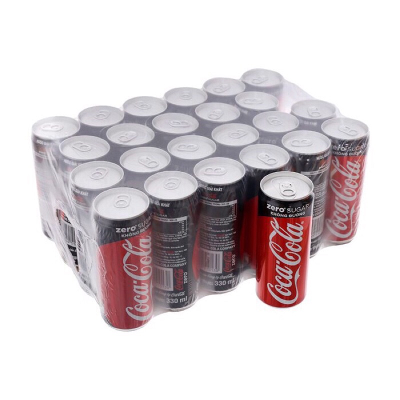 Coca Zero 320ml x 24 lon | Shopee Việt Nam