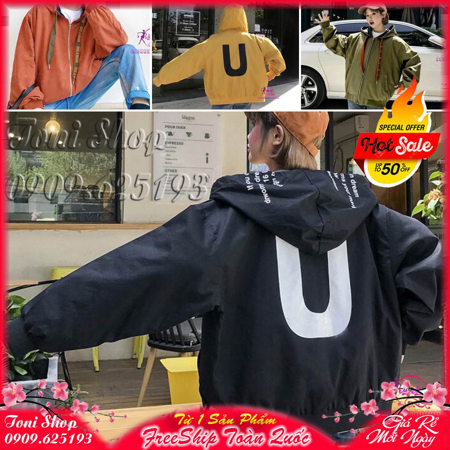 ÁO KHOÁC DÙ M230 (Chữ U) freeship tại TP. Hồ Chí Minh có giá sỉ Toàn quốc - Áo khoác ngoài