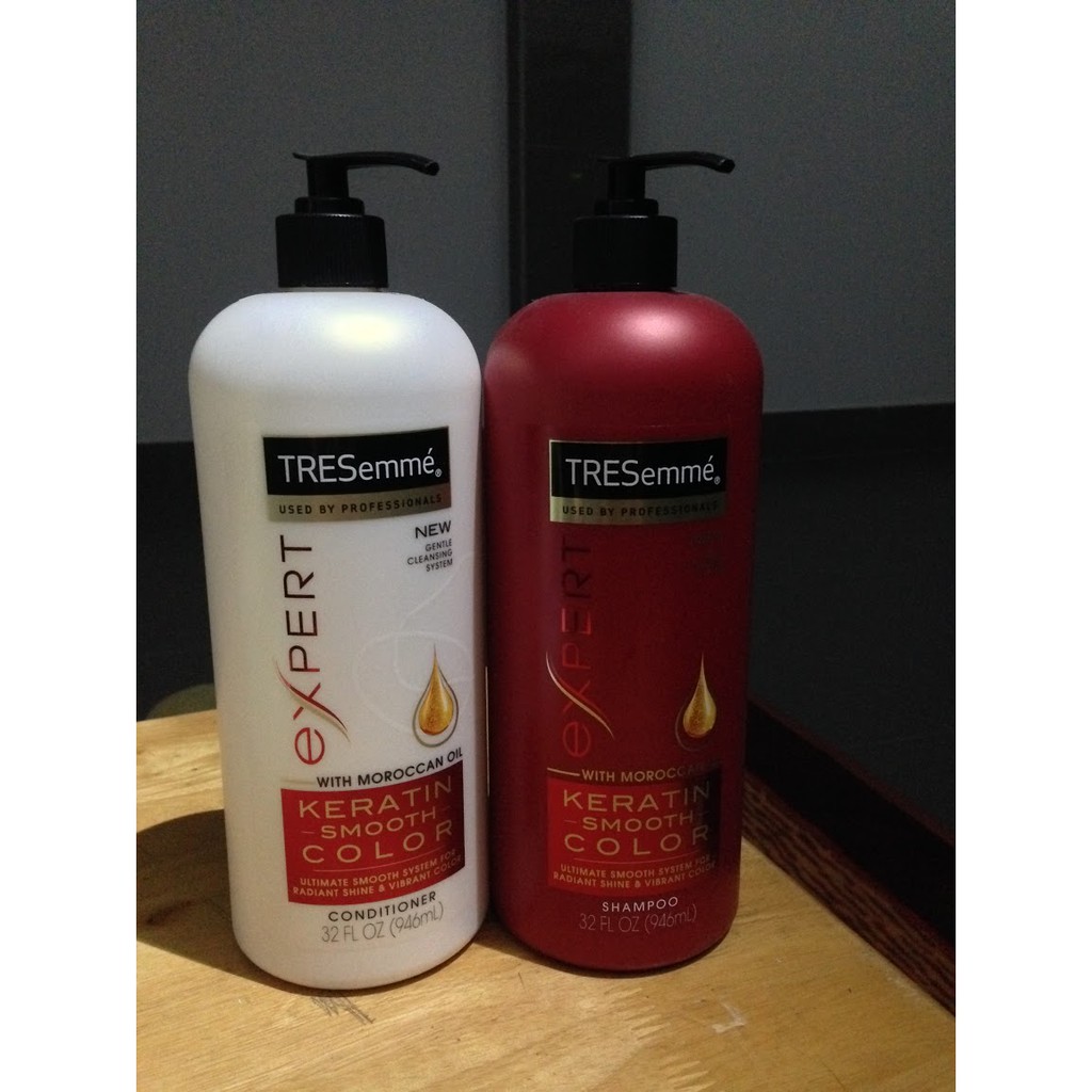 Set Dầu Gội Xã Tresemme Keratin Smooth Color 964ml và Marula Oil 5 in 1 ...