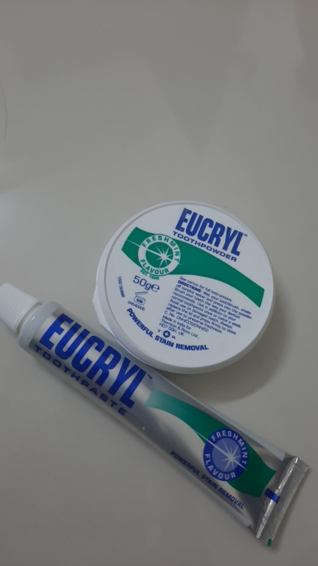 Combo Kem đánh răng Eucryl 62g + Bột tẩy trắng răng Eucryl 50g | Shopee ...