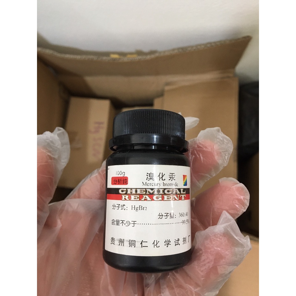 Mua Hóa chất Mercury(II) iodide HgI2 cas:7774-29-0 chai 100g giá rẻ ...