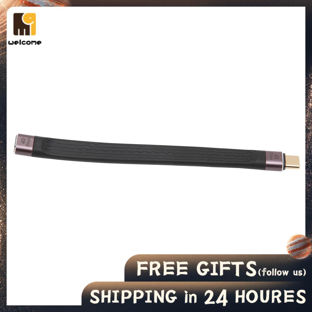 Mua Welcomehome Short USB C Cable 40Gbps FPC Type Male To Female PD ...