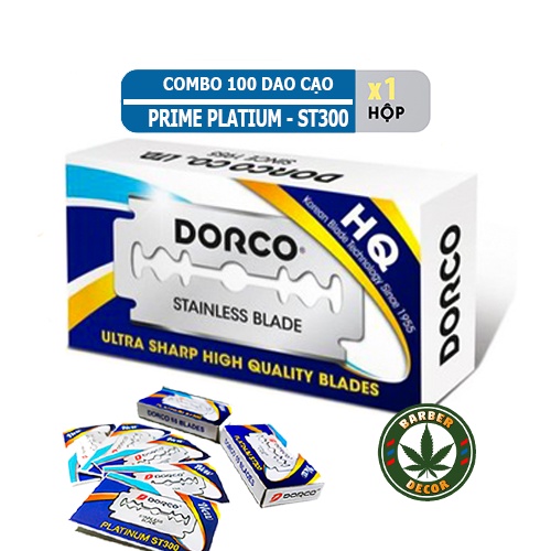 Mua Combo 100 Lưỡi Dao Lam - Dao Cạo Râu DORCO ST300 Hàn Quốc Chính ...