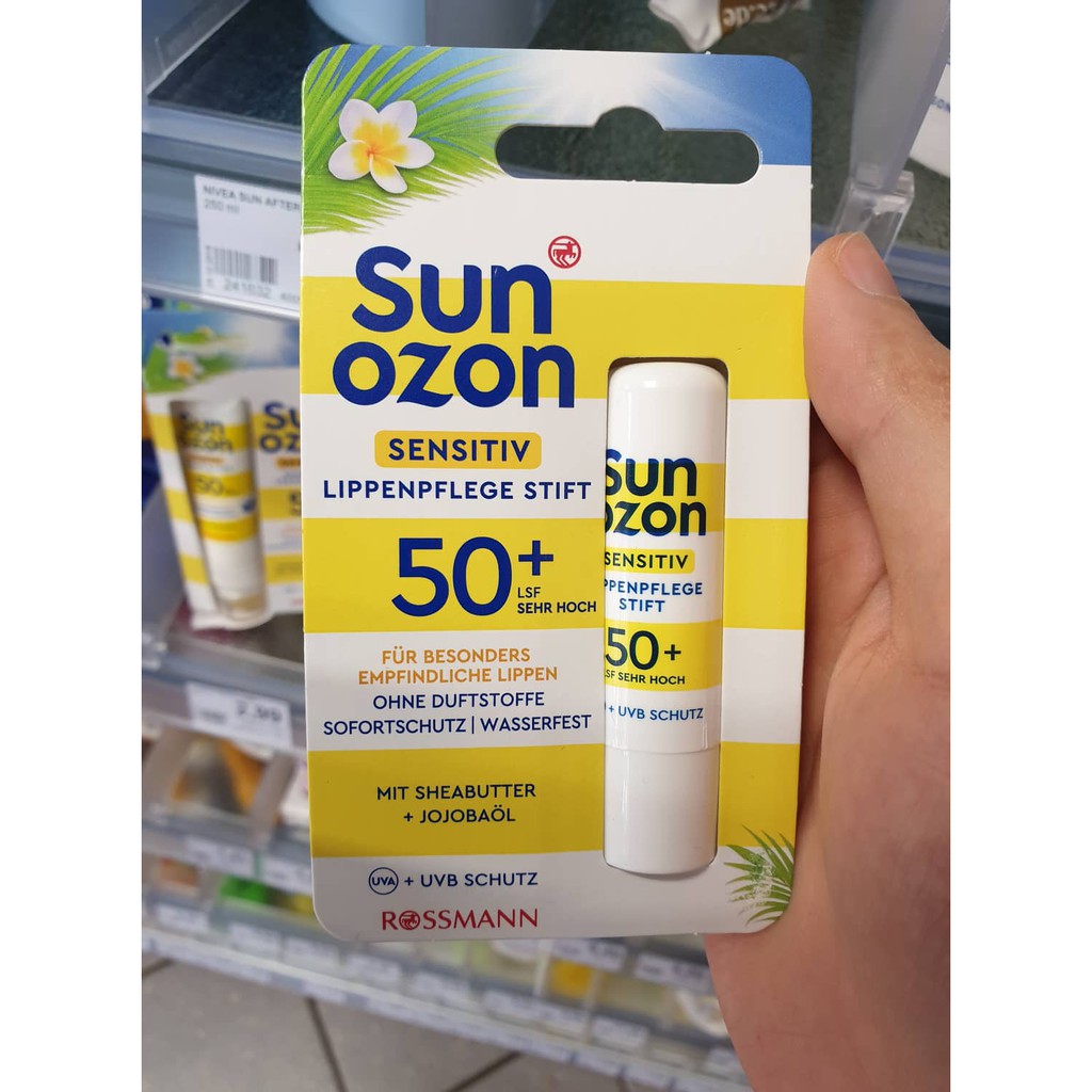 SONCHỐNG NẮNG CHO MÔI SUN OZON LIPPENPFLEGE SPF 50 | Shopee Việt Nam