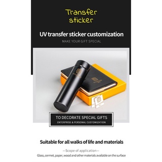 uv transfer stickers custom crystal label pressure sensitive transfer ...