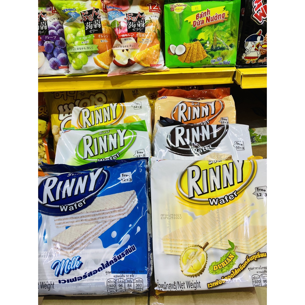 Mua Bánh Xốp Rinny Wafer Có Nhiều Vị Cacao Sữa Phô Mai Sầu Riêng Cam ...