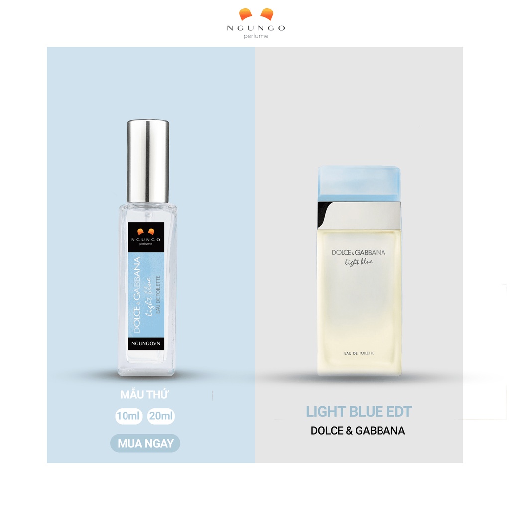Nước hoa D&G Light Blue nữ [travel size] dạng xịt bỏ túi | Shopee Việt Nam