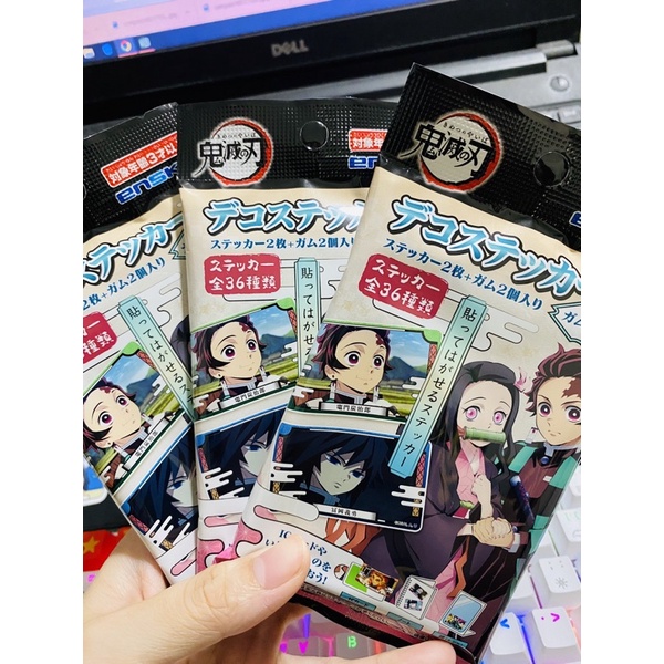 Mua [Lẻ] Demon Slayer sticker card random ver3 pack thẻ nhân phẩm ...