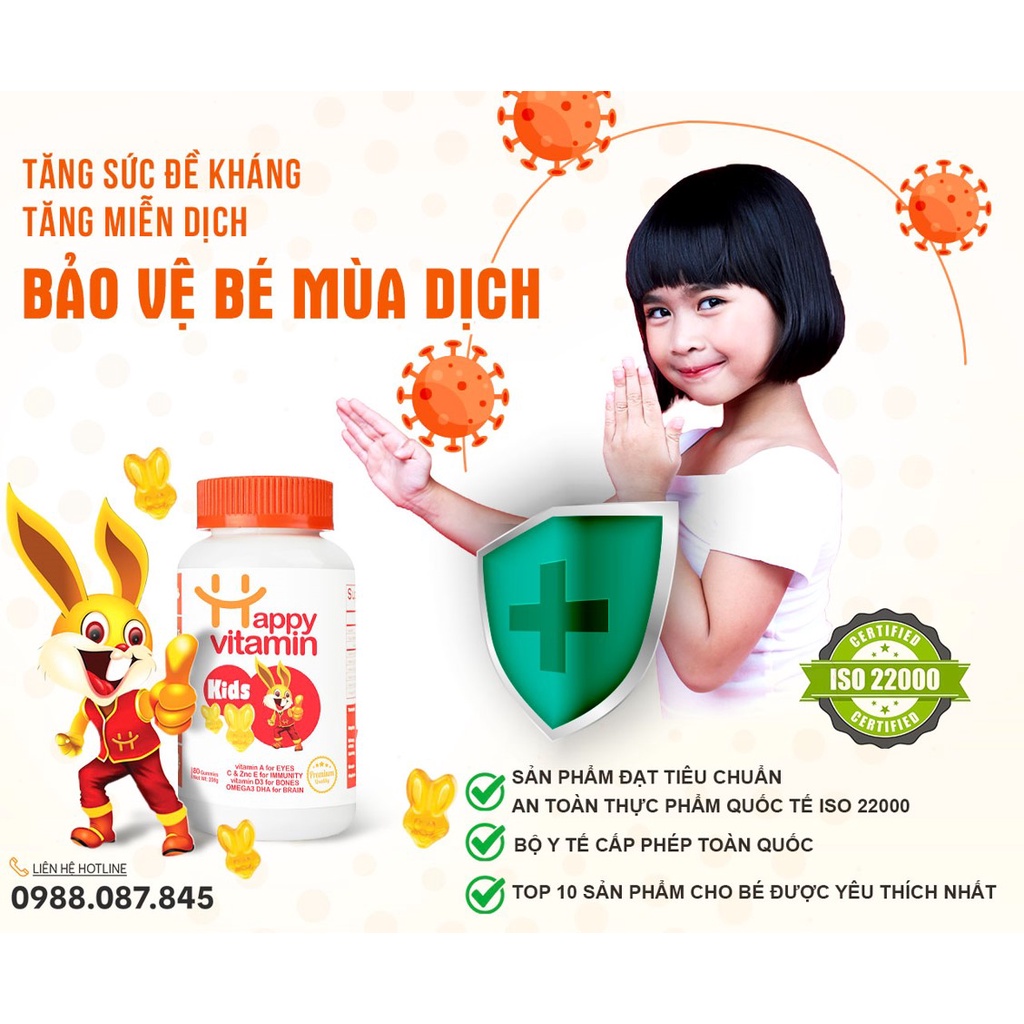 Mua Kẹo dẻo bổ sung dưỡng chất Happy Vitamin. Tăng đề kháng, nâng cao ...