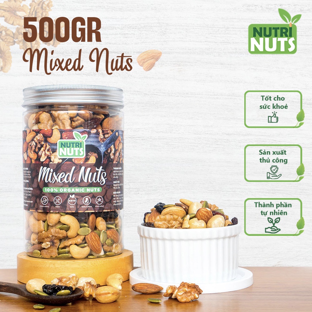 Hạt Ngũ Cốc Dinh Dưỡng Nutri Nuts Mixed Nuts - Hỗn Hợp 6 Vị Chuẩn Keto ...