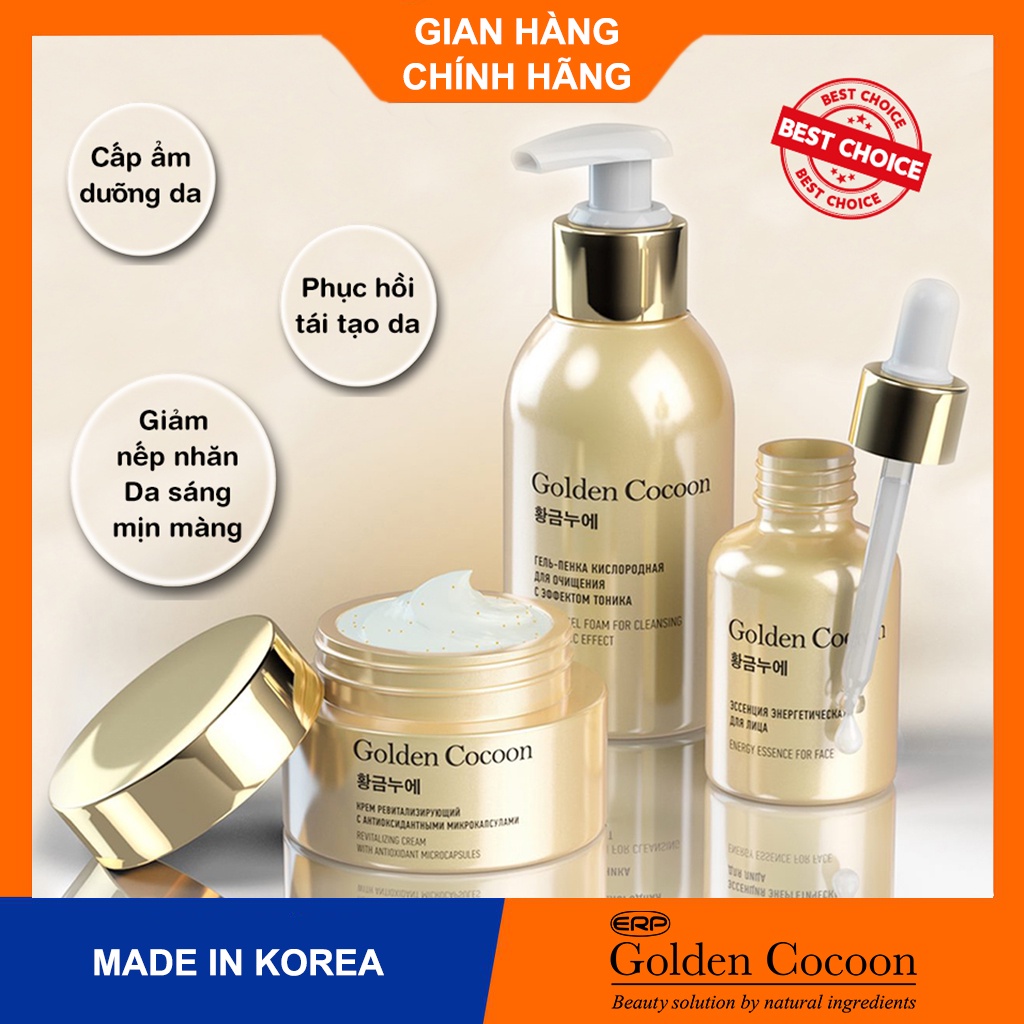 Bộ Chăm sóc da cơ bản GOLDEN COCOON | Shopee Việt Nam