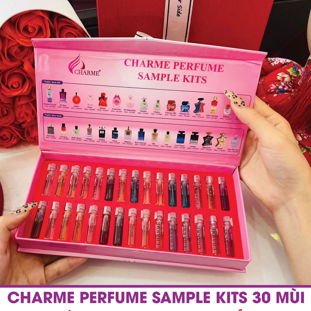 Mua Bộ Kits Test 🅲🅷🅰🆁🅼🅴 Chính Hãng - Bộ Test 🅲🅷🅰🆁🅼🅴 30 ống 30 mùi Đủ ...