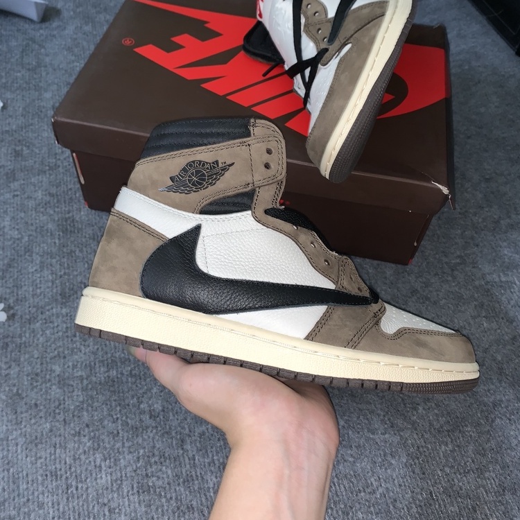 Mua giày AIR JORDAN 1 Travis Scott màu nâu cà phê | Bản cao cấp giá rẻ ...