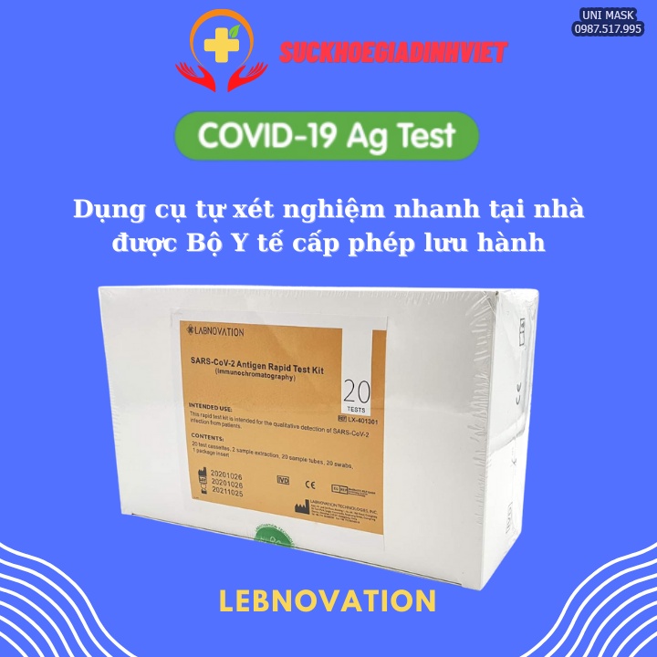 Mua Bộ 10 Kit Test Nhanh Covid-19 Labnovation được Bộ Y Tế Cấp Phép giá ...