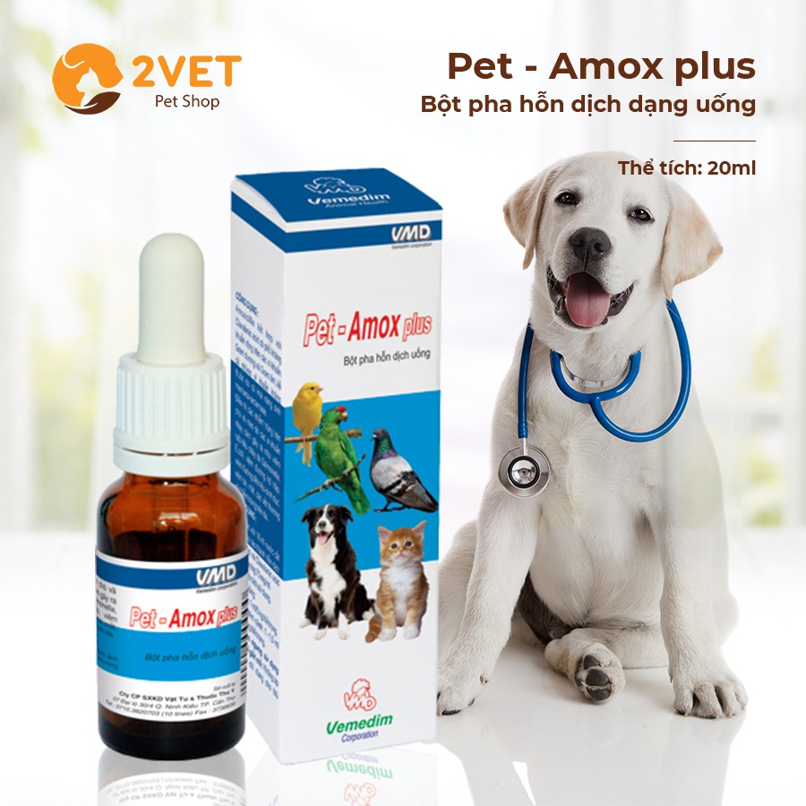 Pet-Amox Plus – Dạng Uống - Hỗ Trợ Hô Hấp - Đường Tiêu Hóa Cho Chó Mèo ...