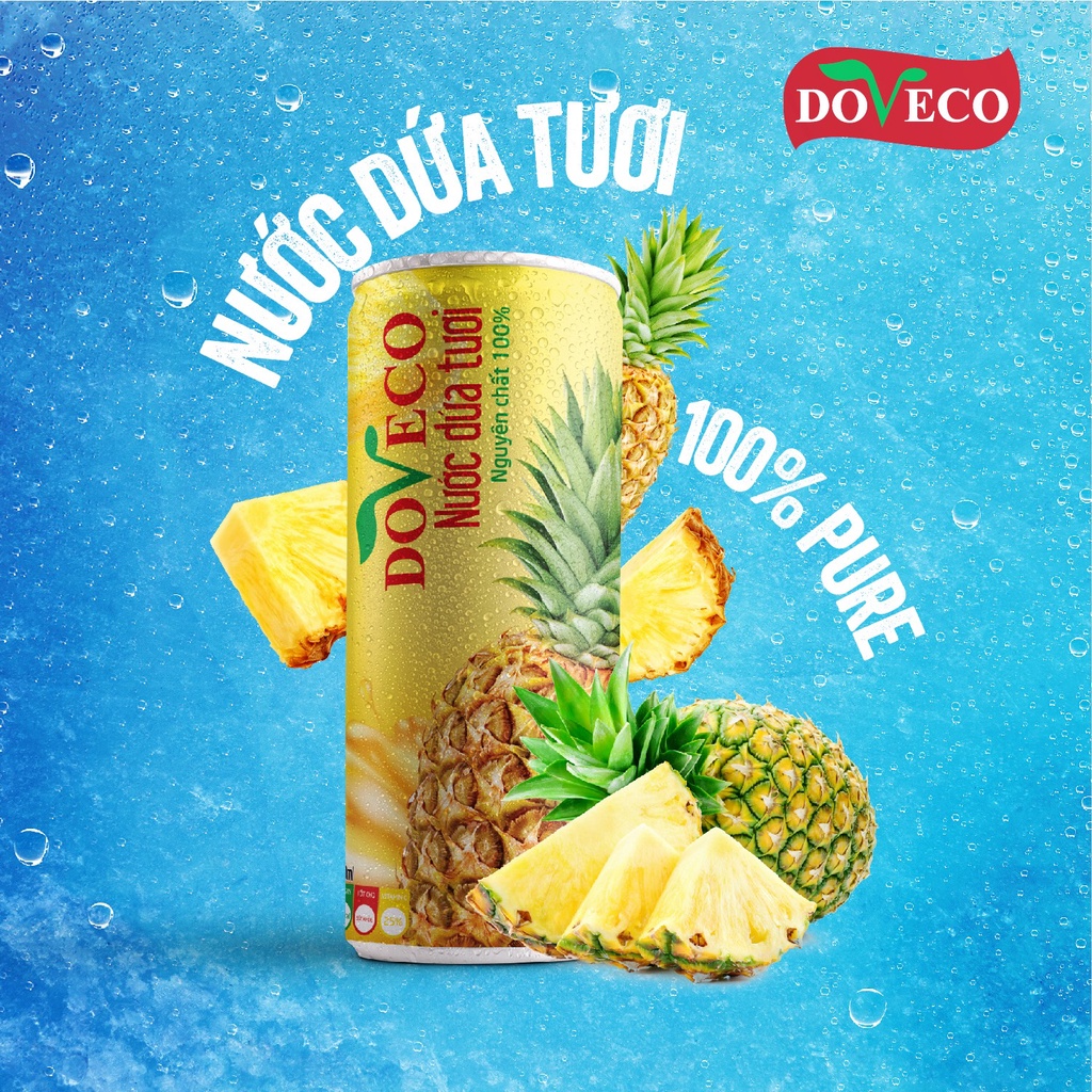 Nước ép Dứa Nguyên Chất 100% - Sản phẩm của Doveco Việt Nam | Shopee ...